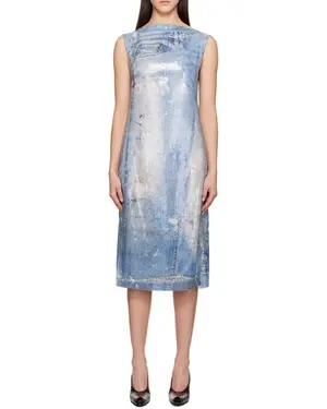 Acne Studios Sleeveless Sequined Denim Dress