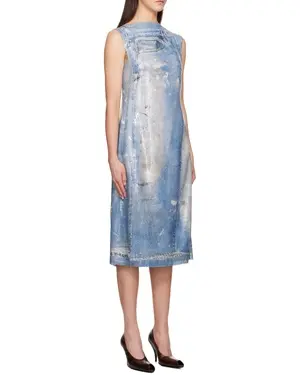 Acne Studios Sleeveless Sequined Denim Dress