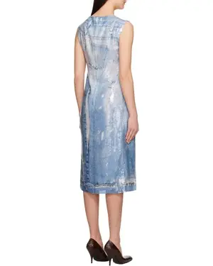 Acne Studios Sleeveless Sequined Denim Dress