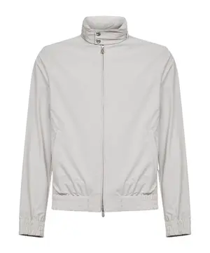 Brunello Cucinelli Elasticated Hem Zipped Bomber Jacket - No