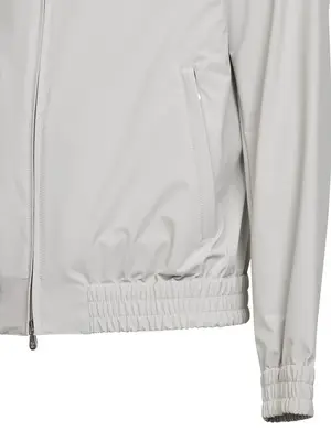 Brunello Cucinelli Elasticated Hem Zipped Bomber Jacket - No