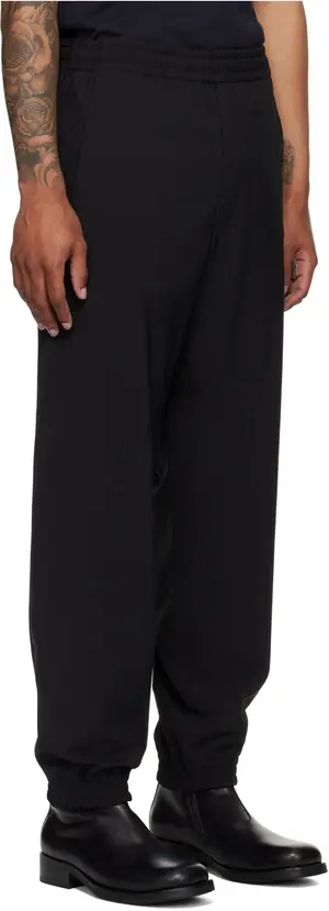 Moncler Logo Patch Jogging Pants - Black