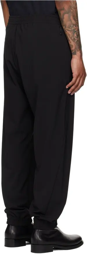 Moncler Logo Patch Jogging Pants - Black