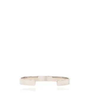 MAISON MARGIELA Logo Engraved Bangle Bracelet - White