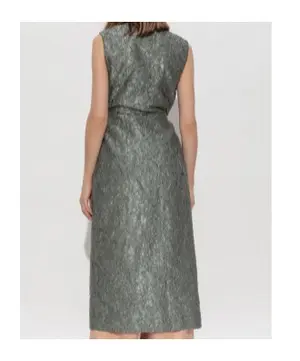 Dries Van Noten Sleeveless Long Coat With Lace-up Detailing