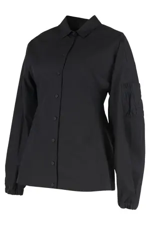 Moncler Long Sleeve Shirt With Lapels And Pockets