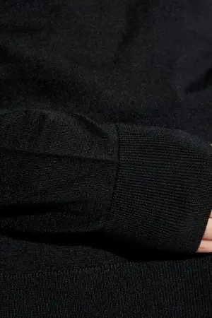 Dolce & Gabbana Turtleneck Knitted Jumper With Ribbed Cuffs And Hem - Black