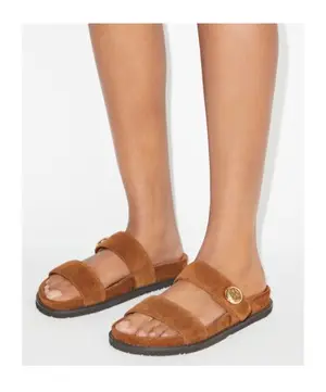 Tory Burch Romy Sport Slides - Brown
