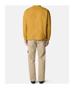 Stone Island Logo Patch Organic Cotton Panama Trousers