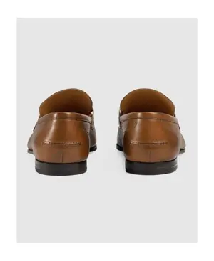 Gucci Jordaan Loafers With Horsebit Detail - Brown