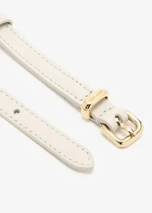 Miu Miu Knotted Leather Anklet