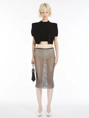Sportmax Embellished A-line Midi Skirt