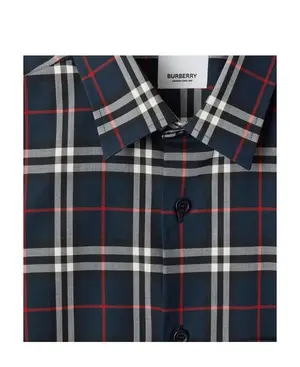 Burberry Simpson Checked Long Sleeved Shirt