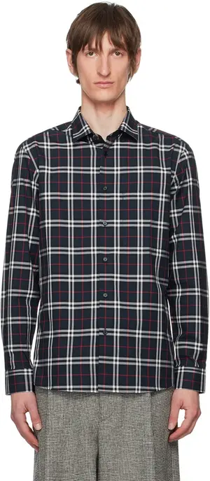 Burberry Simpson Checked Long Sleeved Shirt