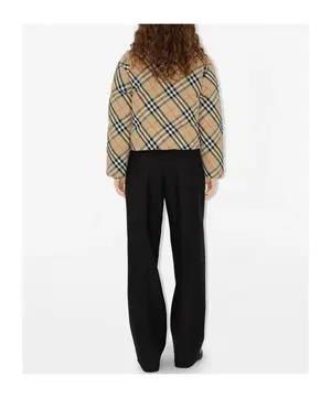 Burberry Reversible Checked Zipped Puffer Jacket - Sand-colored
