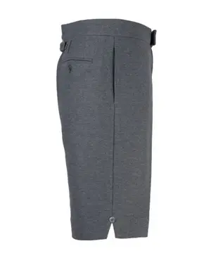 Thom Browne 4-bar Striped High-waist Bermuda Shorts - Gray