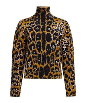 Alaïa High-neck Long-sleeve Sweater