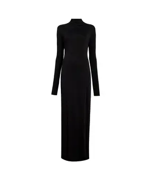 Khaite Norla Long-sleeved Dress - Black