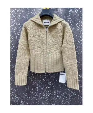 JIL SANDER Zip-up Lapel Cardigan