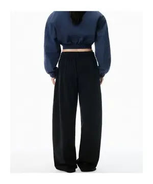 Alexander Wang Logo Embroidered Drawstring Sweatpants - Black