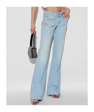 DIESEL® D-hush Flared Jeans - Light Blue