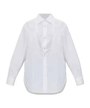 MAISON MARGIELA Maison Margiela Buttoned Fringed Shirt White