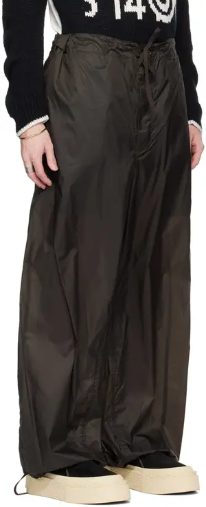 MAISON MARGIELA Wide Leg Drawstring Cuff Trousers