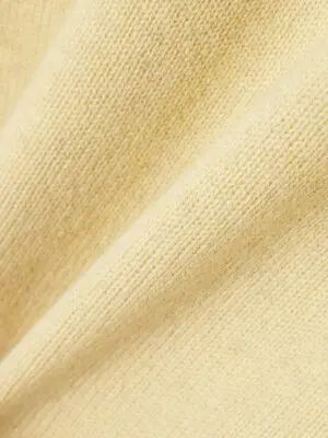 LEMAIRE Reversible Buttoned Jumper In Cashmere And Wool - Butter