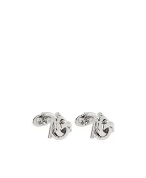 FERRAGAMO Logo Cufflink - White