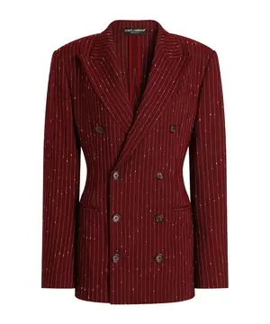 Dolce & Gabbana Double-breasted Pinstriped Taormina Jacket