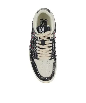 Amiri Embellished Low Top Sneakers - Black