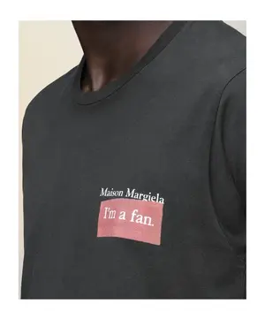 MAISON MARGIELA Logo Patch Crewneck T-shirt - Charcoal