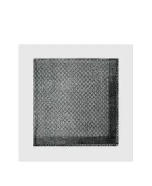 Gucci Gg Jacquard Frayed Edge Scarf