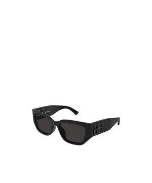 Balenciaga Bb Logo Rectangular Sunglasses - Black