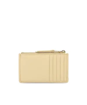 Miu Miu Zipper Card Bag - Beige