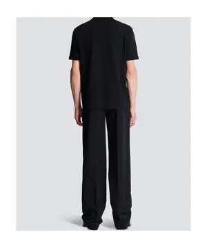 Balmain Coin-printed Polo Shirt - Black