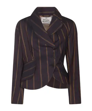 VIVIENNE WESTWOOD Striped Button-up Jacket