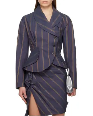 VIVIENNE WESTWOOD Striped Button-up Jacket