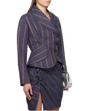 VIVIENNE WESTWOOD Striped Button-up Jacket