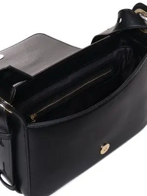Moschino Love Heart And Logo Plaque Shoulder Bag