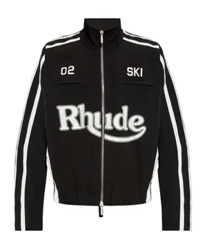 Rhude Logo Casual Jacket With High Neck
