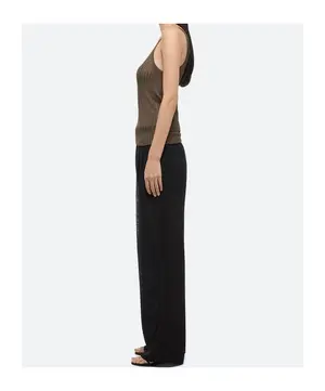 Helmut Lang Ribbed Pointelle Tank - Cognac