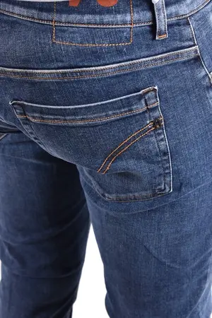 DONDUP Logo Detail Denim Trousers - Blue