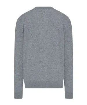 THE ROW Nian Knitted V-neck Sweater - Grey