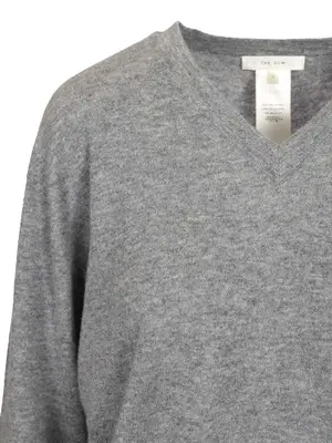 THE ROW Nian Knitted V-neck Sweater - Grey