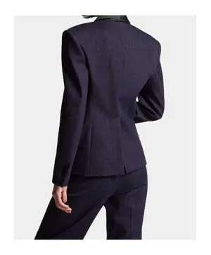 Dsquared2 Long-sleeved Denim Shawl Collar Blazer