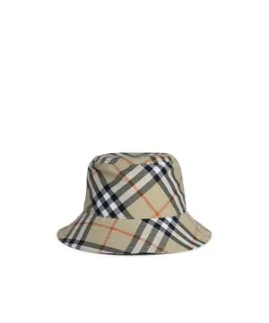 Burberry Ekd Motif Checked Bucket Hat - Multicolor