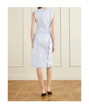 SHUSHU/TONG Ruffled Dress With Bow Detail