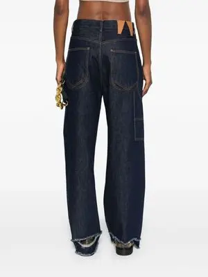 DARKPARK Wide-leg Jeans With Embellishments - Black