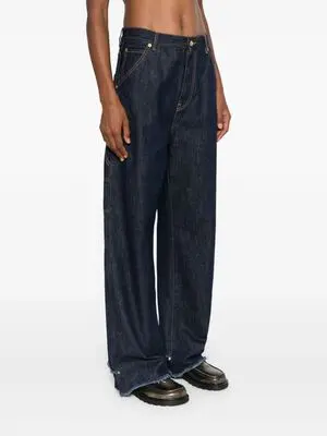 DARKPARK Wide-leg Jeans With Embellishments - Black